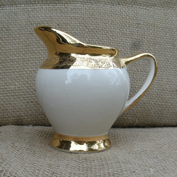 Gold Craft | Dining | Vintage Gold Craft 22k Art Nouveau Design Creamer ...